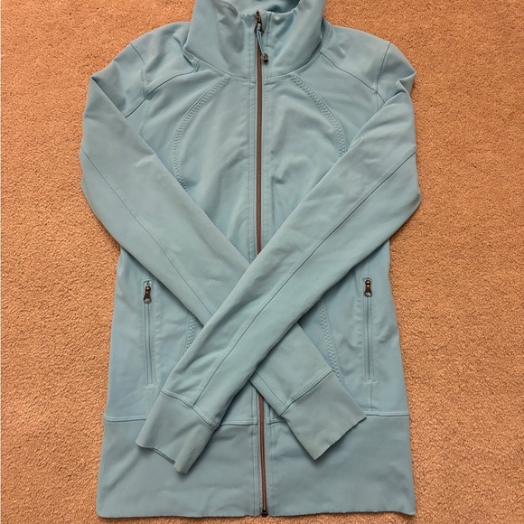 lululemon athletica | Jackets & Coats | Lululemon Light Blue Define ...